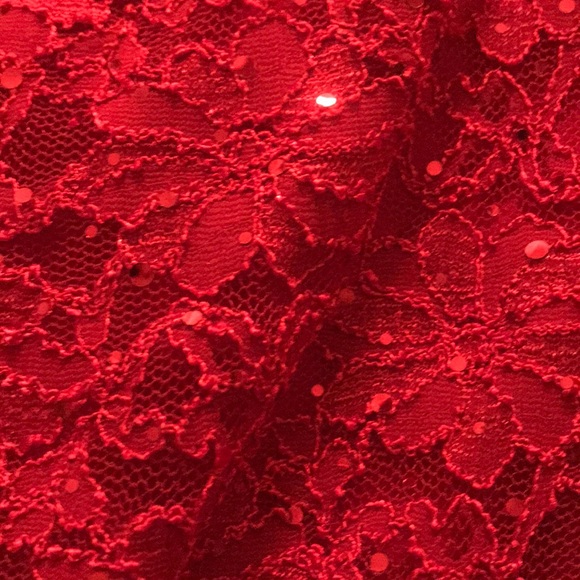connected apparel | Dresses | Nwt Red Sequined Party Dress | Poshmark